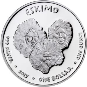 Coin: 1 Dollar (Eskimo) (Fantasy Issues(USA - Jamul Tribe)