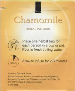 Tea Bag: Chamomile herbal infusion, dif bag (Lipton, Indonesia(Sir ...