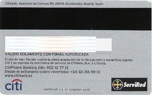 Bank Card: Citi perro (Citibank, SpainCol:ES-VI-0169.02