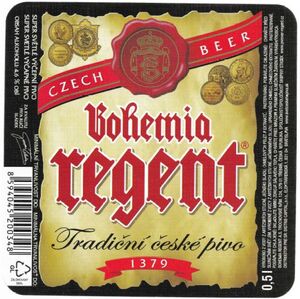 Drink Label: Cx-Bohemia regent - super světlé výčepní (Pivovar Regent ...