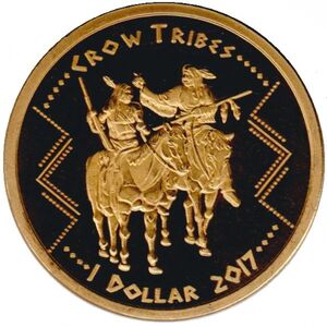 Moneda: 1 Dollar (Crow Tribes) (Fantasía, Emisiones) (USA - Jamul Tribe)