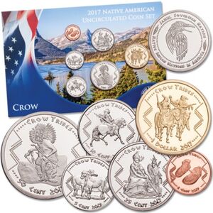 Moneda: 1 Dollar (Crow Tribes) (Fantasía, Emisiones) (USA - Jamul Tribe)