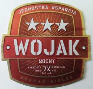 Drink Label: Wojak Mocny (Lech Browary Wielkopolski, PolandCol:PL-BEER ...