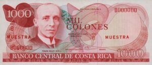 Banknote: 1,000 Colones (Costa Rica(1975-1988 Issue) Wor:P-250s