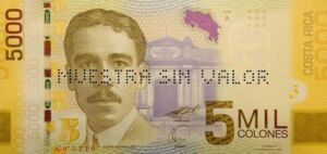 Banknote: 5,000 Colones (Costa Rica(2009-2015 Issue) Wor:P-276as