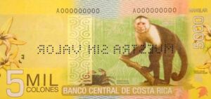 Banknote: 5,000 Colones (Costa Rica(2009-2015 Issue) Wor:P-276as