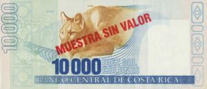 Banknote: 10,000 Colones (Costa Rica(1993-2007 Issue) Wor:P-267as