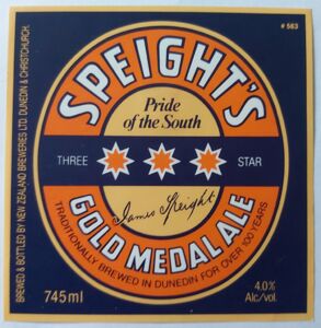 Drink Label: Speights Gold Medal Ale (Speight"s Brewry, New ZealandCol ...