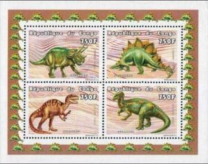Stamp: Dinosaurs 1999 mini sheet (Congo, Republic (Brazzaville ...
