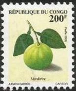 Stamp: Citrus reticulata (Congo, Republic (Brazzaville)(Fruits 2005) Mi ...