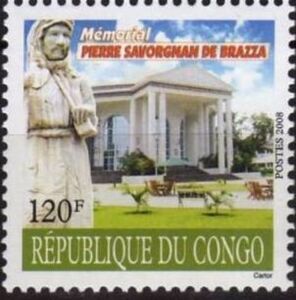 Stamp: Memorial and Statue (Congo, Republic (Brazzaville)) (Pierre ...