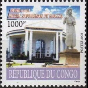 Stamp: Memorial and Statue (Congo, Republic (Brazzaville)) (Pierre ...