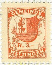 Stamp: Wettingen (Switzerland: Revenue Stamps(Revenue - Wettingen) Col:CH-GEB-WETT 19