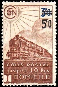 Stamp: Colis postaux, Livraison à domicile SANS FILIGRANE (France ...