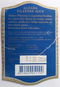 Drink Label: Aldaris Pilzenes (Aldaris, LatviaCol:LV-BEER-000150