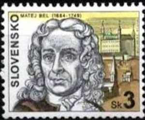 Stamp: Matej Bel (Slovakia(Personalities (1999)) Mi:SK 330,Sn:SK 320,Yt ...
