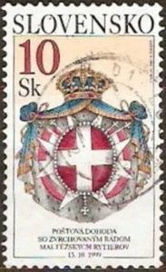 Stamp: Maltese Order (Slovakia(Postal Agreement with S.M.O.M) Mi:SK 380 ...