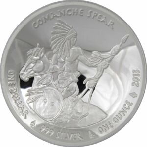 Moneda: 1 Dollar (Native American weapons - Comanche Spear) (Fantasía ...