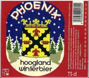 Drink Label: Phoenix Hoogland Winterbier (Het Klaverblad Amersfoort V.O ...