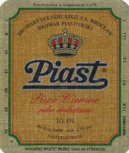 Drink Label: Piast Ciemne piwo (Browar Wroclaw, PolandCol:PL-BEER-007952
