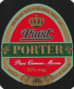 Drink Label: Piast Porter (Browar Wroclaw, PolandCol:PL-BEER-007957