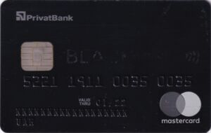 銀行卡: MasterCard World Black Edition (PrivatBank, 烏克蘭Col:UA-MC-0742.01