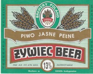Drink Label: Zywiec Beer (Browar Zamkowy Cieszyn, PolandCol:PL-BEER-002534