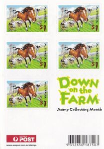 Stamp: Down on the Farm (Australia(Down On The Farm) Mi:AU 2503FB,Sn:AU ...
