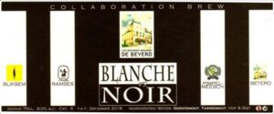 Drink Label: Blanche vs Noir (Ramses Bier, NetherlandsCol:NL-BEER-016354