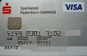 Bank Card: Sparkasse Paderborn-Detmold (Sparkasse Paderborn-Detmold ...
