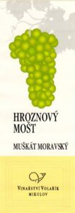 Drink Label: Volarik - Hroznovy Most, Muskat Moravsky 2019 (Vinarstvi ...
