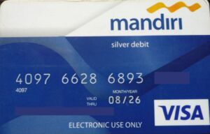 Bank Card: Bank Mandiri Silver Debit (Bank Mandiri, IndonesiaCol:ID-VI ...