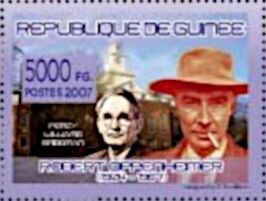 Stamp: Robert Oppenheimer (1904-1967) (Guinea(Robert Oppenheimer (2007 ...