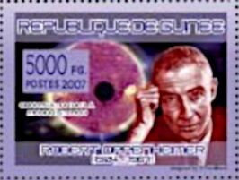 Stamp: Robert Oppenheimer (1904-1967) (Guinea(Robert Oppenheimer (2007 ...