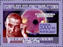 Stamp: Robert Oppenheimer (1904-1967) (Guinea(Robert Oppenheimer (2007 ...