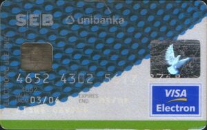 Bank Card: Patterns and objects (SEB Pank, EstoniaCol:EE-VE-0038.03