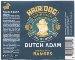 Drink Label: Dutch Adam (Ramses Bier, NetherlandsCol:NL-BEER-016407