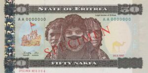 Banknote: 50 Nakfa (Eritrea(1997 Issue) Wor:P-5s