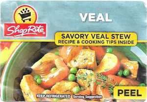 Food Label: ShopRite Savory Veal Stew (ShopRite, United States of ...
