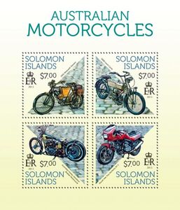 Stamp: Australian Motorcycles (Solomon Islands(Australian Motorcycles ...