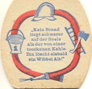 Beer Coaster: Wibbel Alt (Wicküler Brauerei GmbH & Co. KG, Germany ...