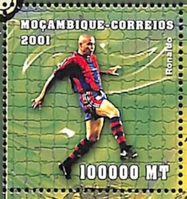 Stamp: Ronaldo (Mozambique(World Cup Football 2002 - South Korea and ...