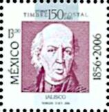 Stamp: Miguel Hidalgo y Costilla - Jalisco (Mexico(First Mexican Stamp ...