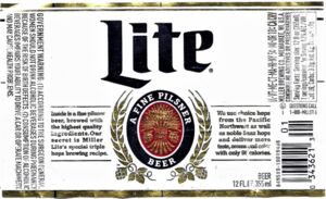 Drink Label: Miller Lite Alpine Pilsner (Miller Brewing Co,, United ...