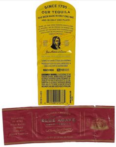 Drink Label: José Cuervo Blue Agave (José Cuervo La Rojeña Distillery ...