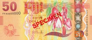 Banknote: 50 Dollars (Fiji(2012 Fijian "Flora & Fauna" Issue) Wor:P-118s