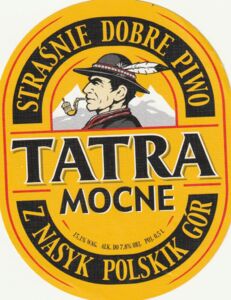 Drink Label: Tatra Mocne (Browar Żywiec, PolandCol:PL-BEER-000218
