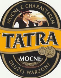 Drink Label: Tatra Mocne (Browar Żywiec, PolandCol:PL-BEER-000221