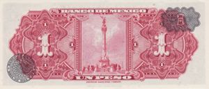 Banknote: 1 Peso (Mexico(1957-1973 Issue) Wor:P-59f.2