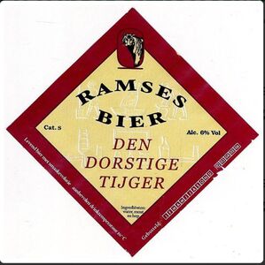Drink Label: Den Dorstige Tijger (Ramses Bier, NetherlandsCol:NL-BEER ...